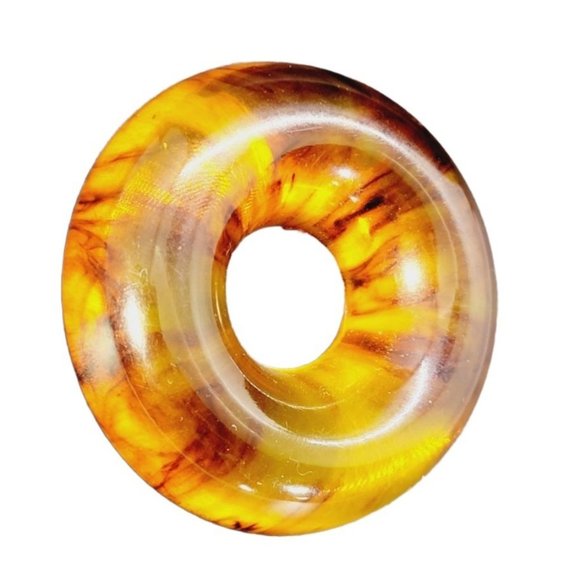 Jewelry | Vintage Early Plastic Tortoise Shell Thick Round Brooch Pin ...